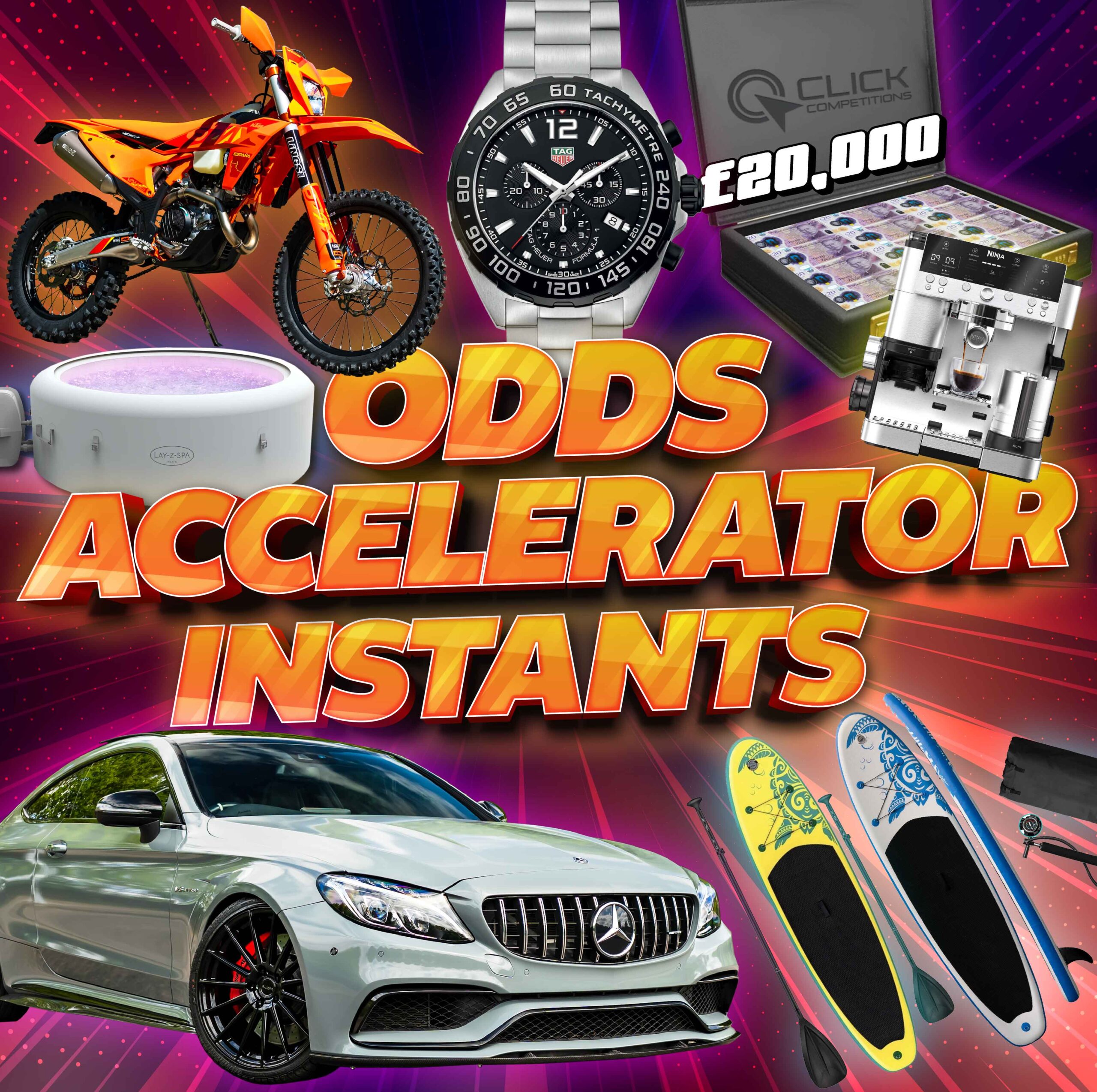 ODDS ACCELERATOR INSTANTS - INCREASE YOUR CHANCES! - Click Competitions